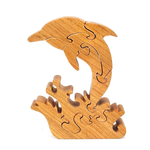 Wooden Dolphin Puzzles - Etsy