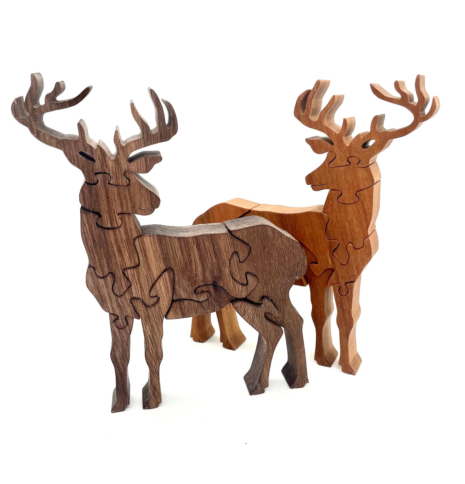 Wooden Stag Puzzle - Etsy