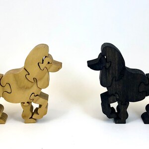 Wooden Poodle Puzzle - Etsy