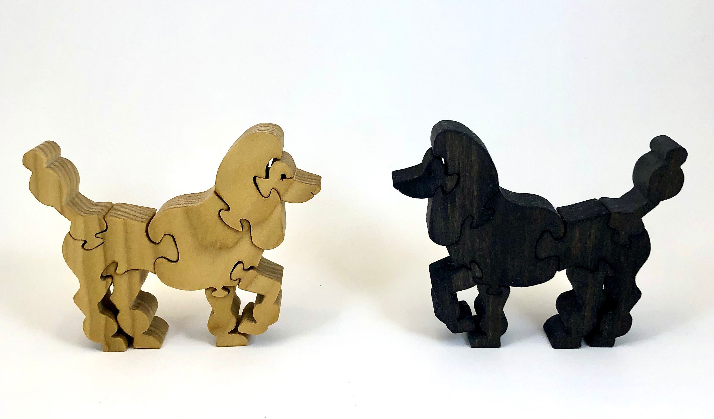 Wooden Poodle Puzzle - Etsy