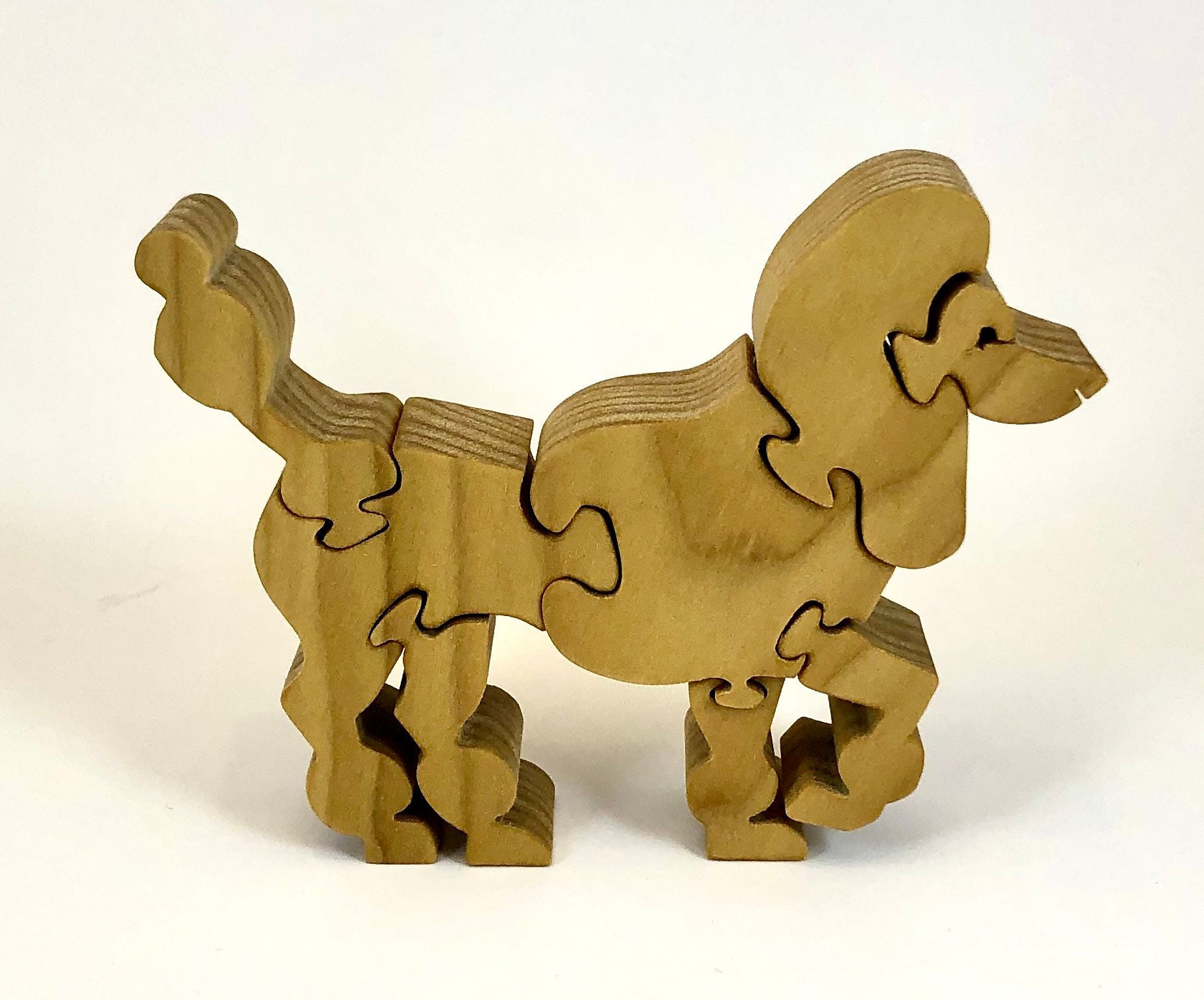 Wooden Poodle Puzzle - Etsy