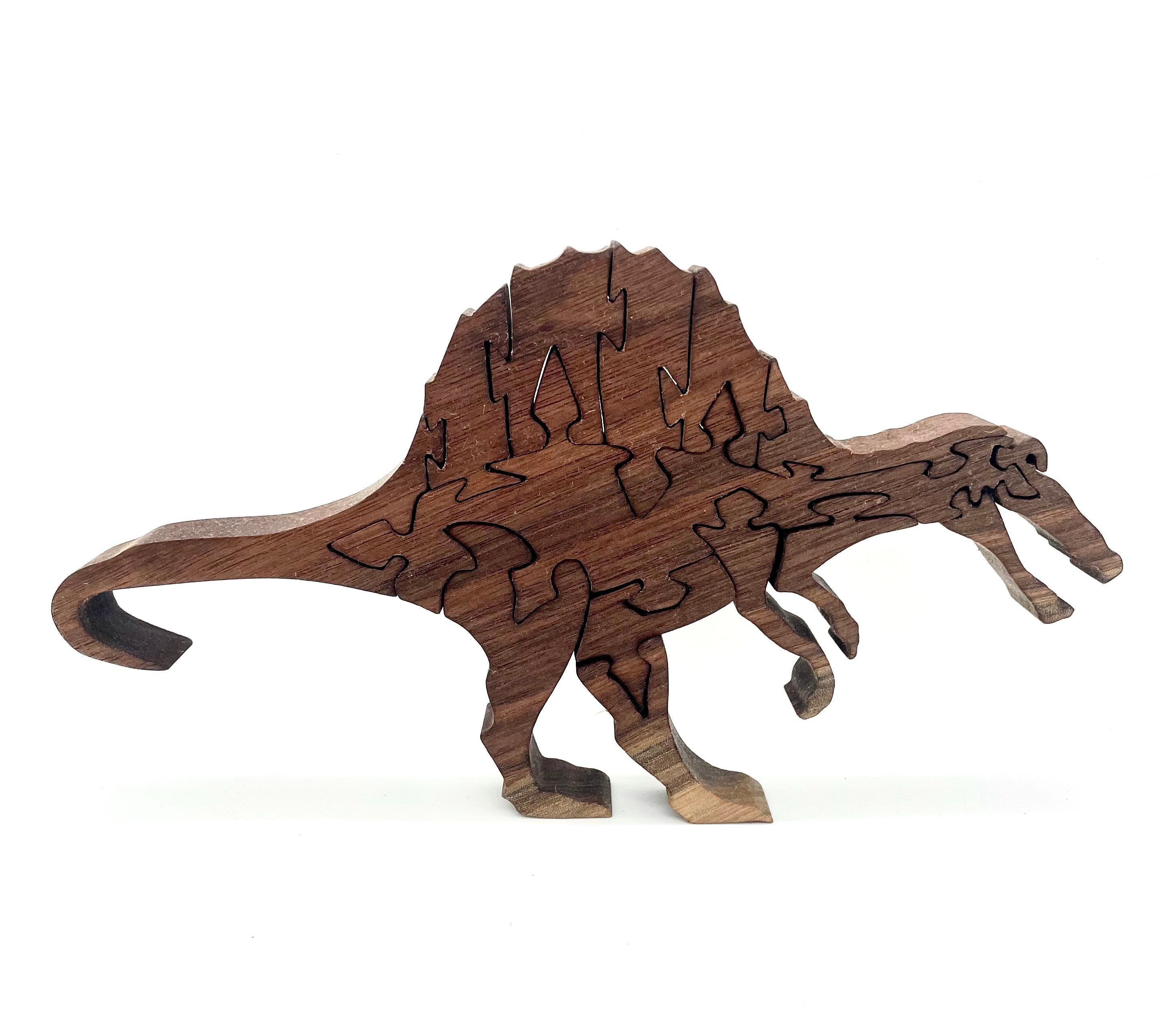 Wooden Spinosaurus Puzzle - Etsy