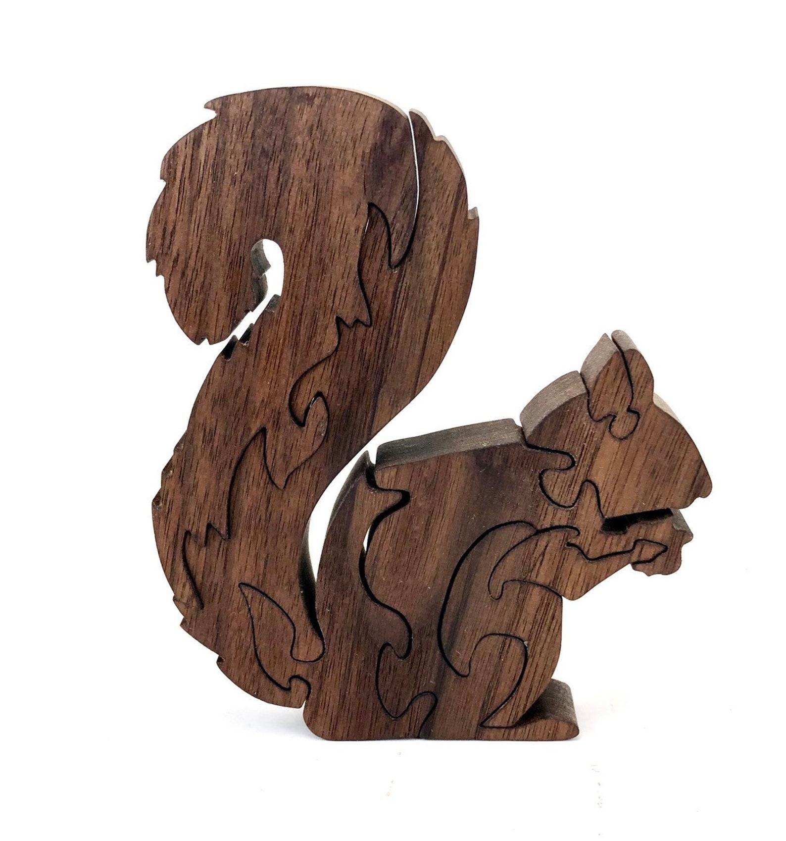 Wooden Squirrel Puzzle - Etsy