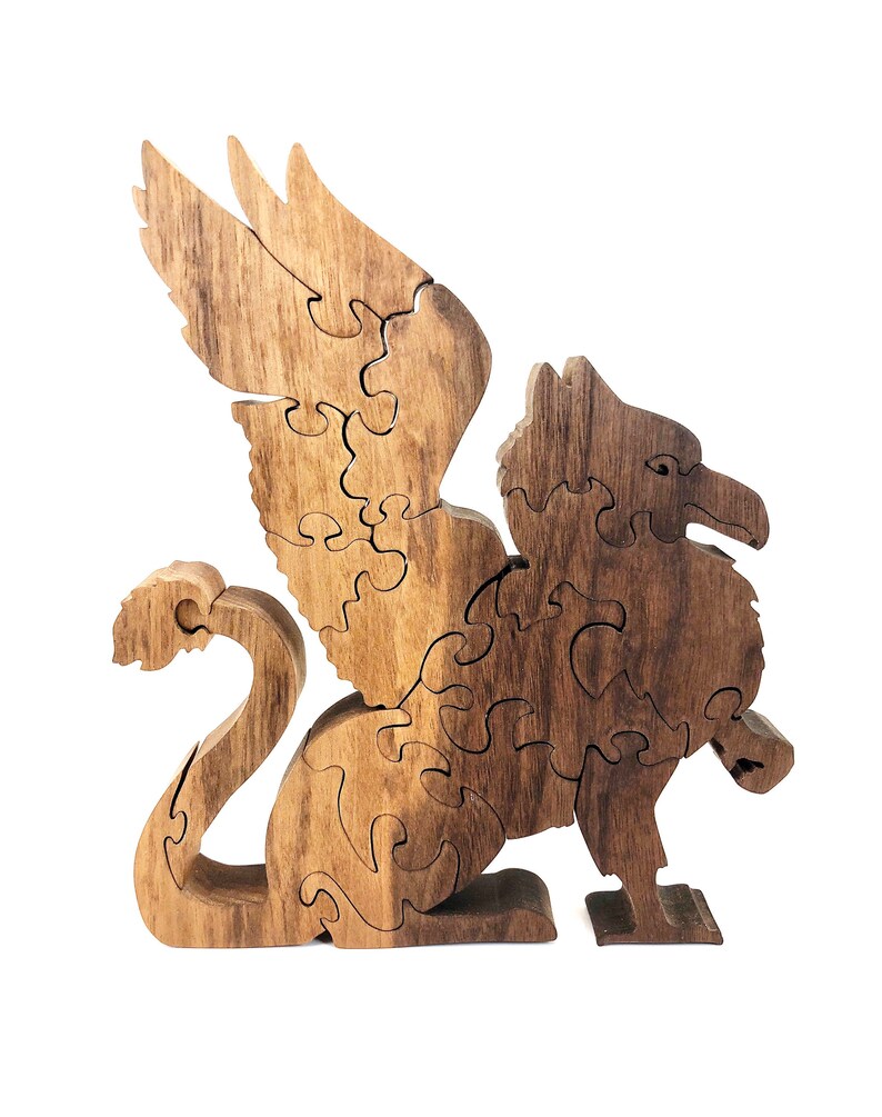 Big Wooden Griffin Puzzle - Etsy