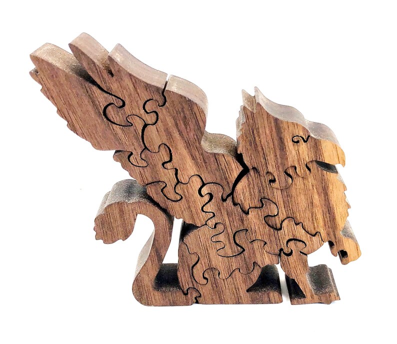 Little Wooden Griffin Puzzle - Etsy