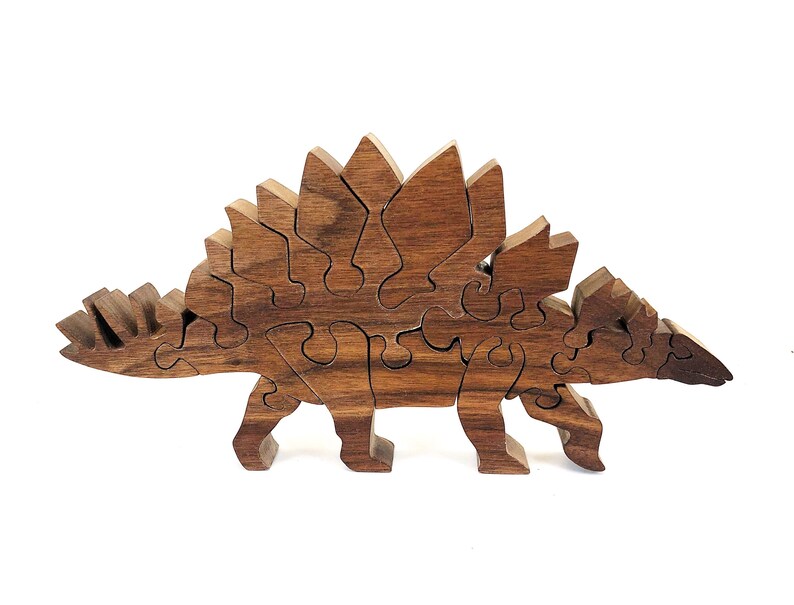 Wooden Stegosaurus Puzzle - Etsy