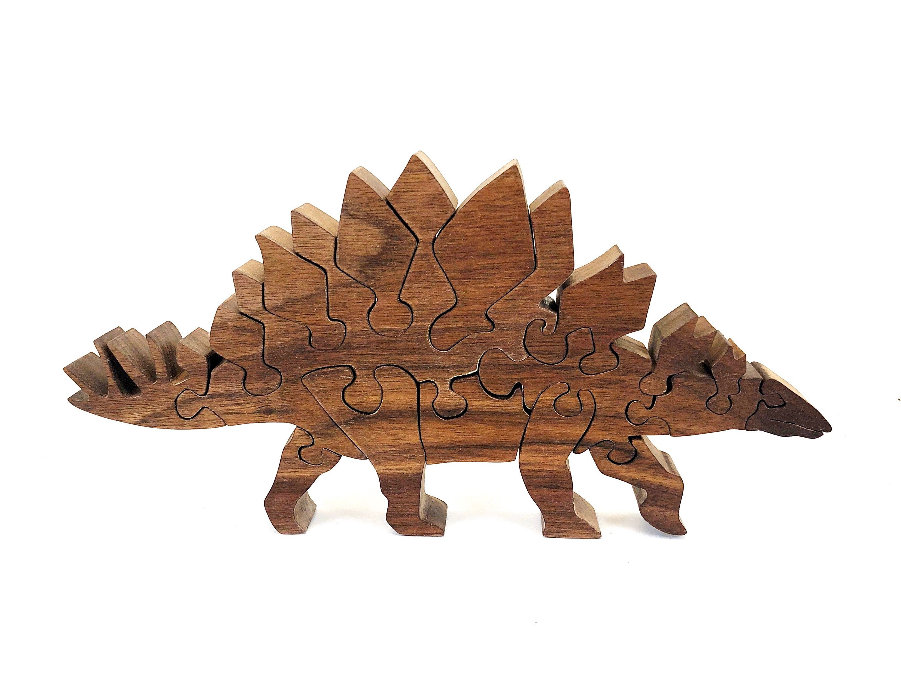 Wooden Stegosaurus Puzzle - Etsy