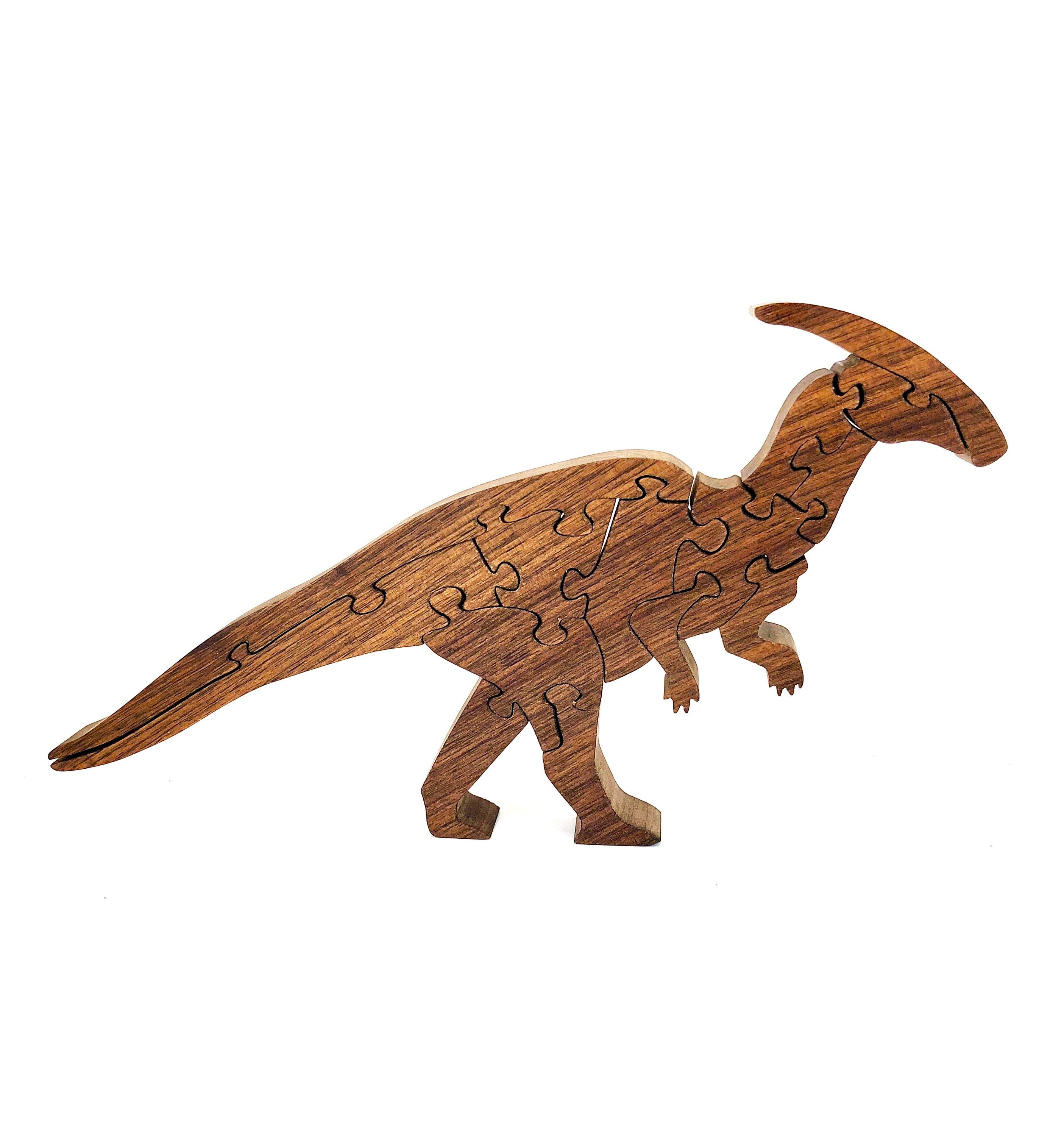 Wooden Parasaurolophus Puzzle - Etsy