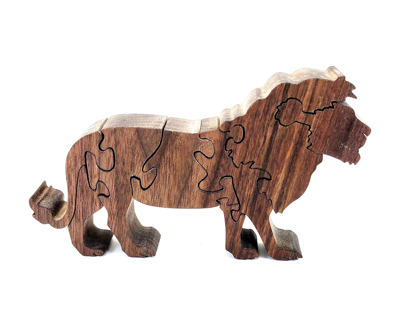 Wooden Lion Puzzle - Etsy