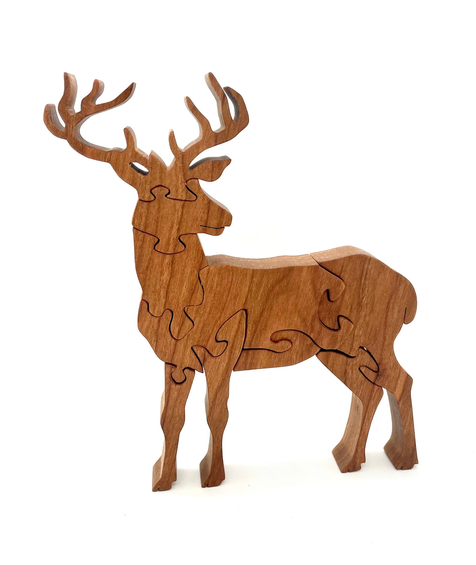 Wooden Stag Puzzle - Etsy