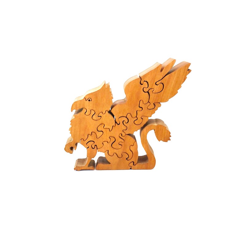 Little Wooden Griffin Puzzle - Etsy