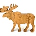 Wooden Moose Puzzle - Etsy