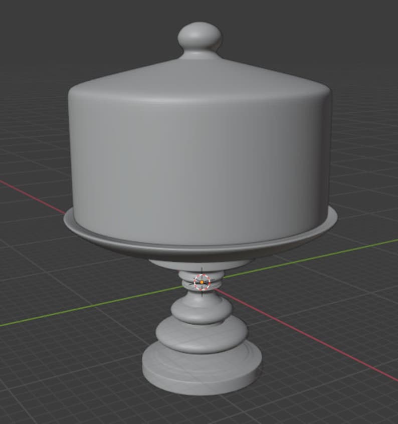 STL File to 3D Print 'coast' Cake Stand With Dome - Etsy