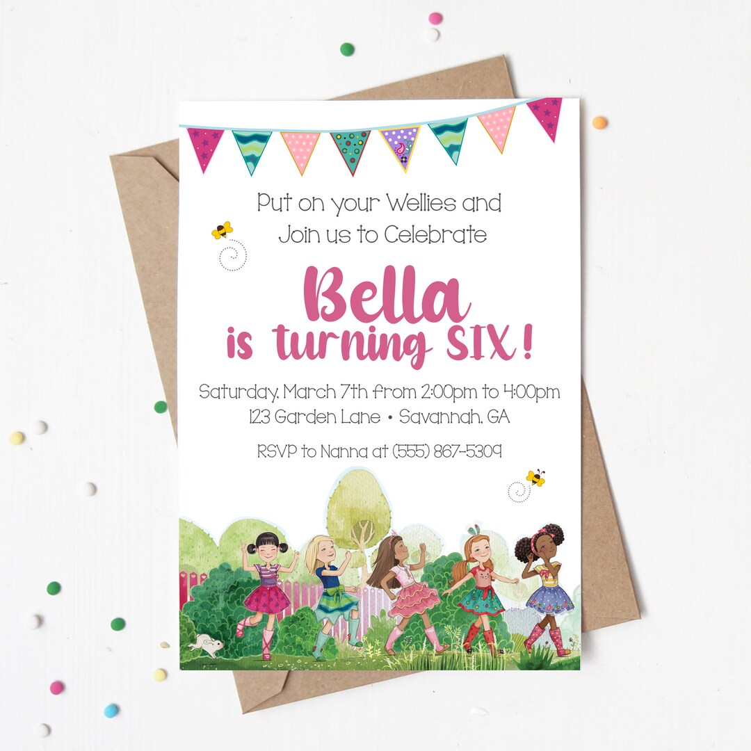 Wellie Wishers Birthday Invitation | Welliewishers Invite - Etsy