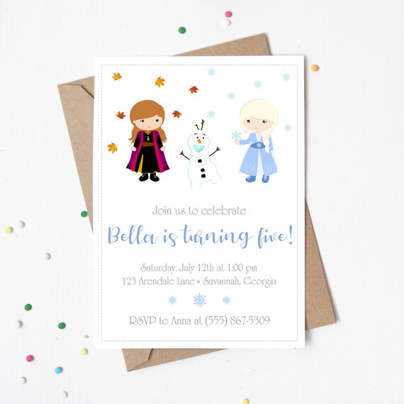 _1354 Frozen 2 Birthday Frozen 2 Digital Frozen 2 Printable Frozen 2 ...