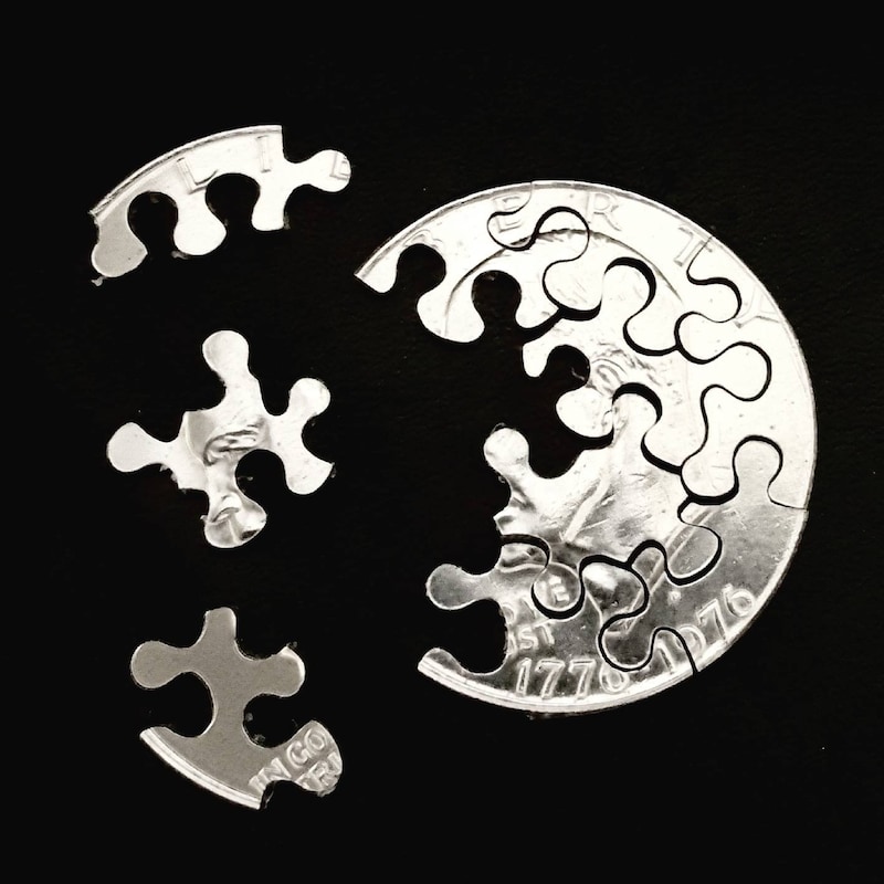 Puzzle Piece Coin - Etsy