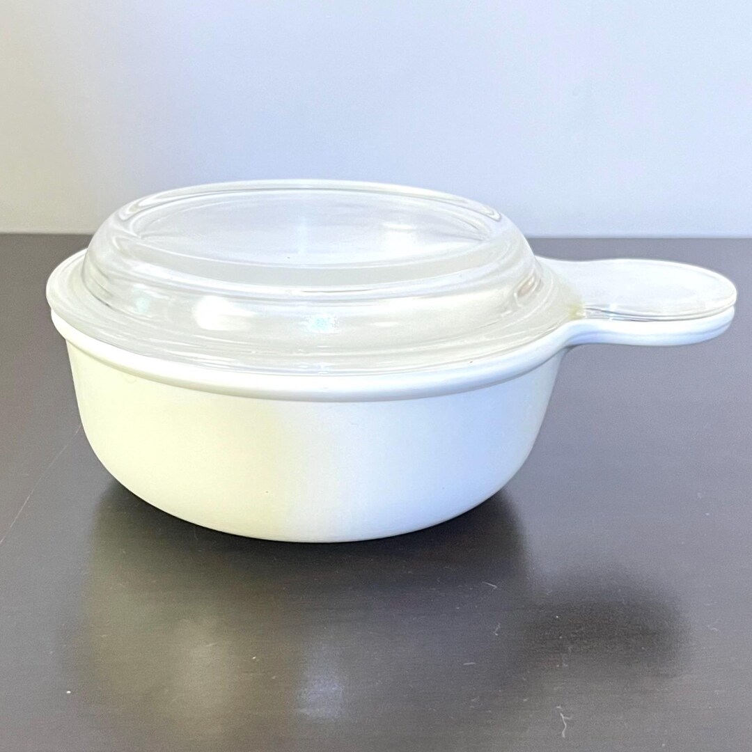 Corning Ware P-150-B Grab It, White, With Clear Pyrex Lid P-150-C. Cook ...