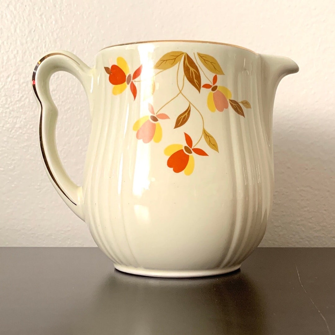 Hall's Autumn Leaf Open Jug Pitcher, Hall's Superior Jewel Ceramic ...