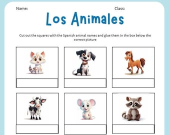 Spanish Worksheet, Matching Worksheet, Colors Worksheet, Aprende Tus ...