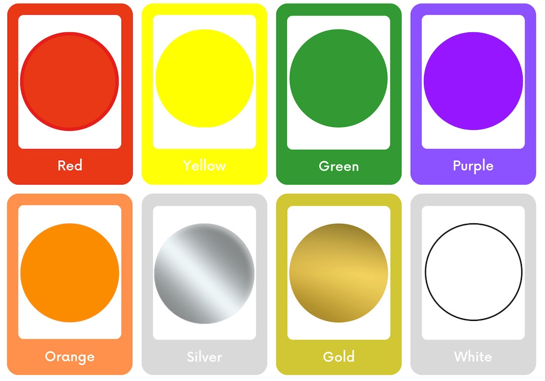 Numbers 1-20 and Colors English Spanish Flashcards 33 Matching Cards - Etsy