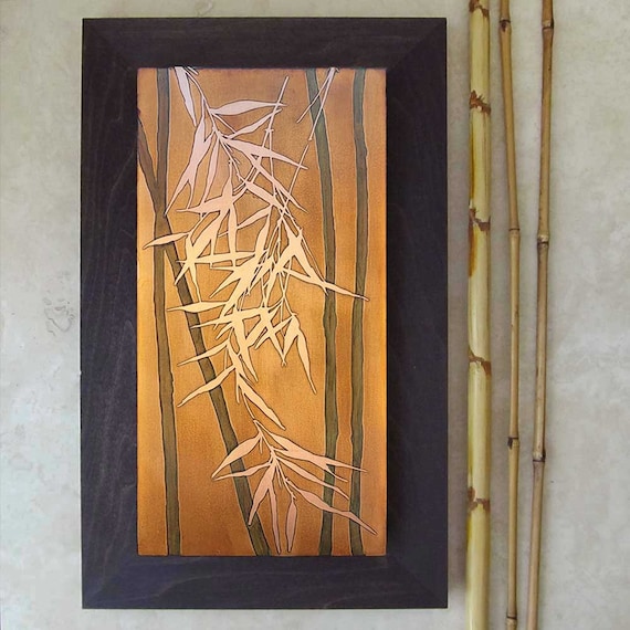 Bamboo Metal Wall Art