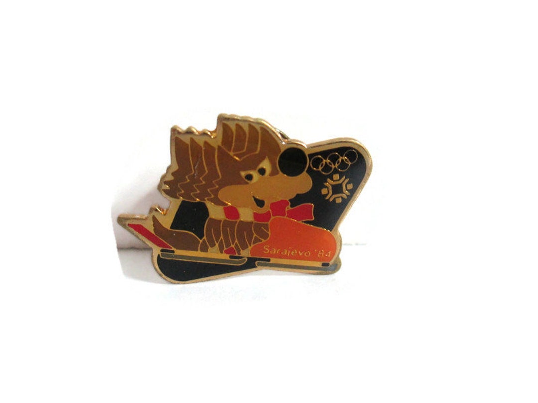 Vintage Sarajevo Olympic Pin 1984 Winter Games in Yugoslavia Official ...