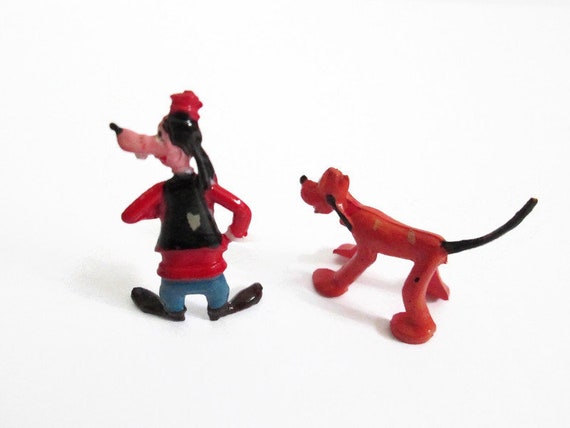Toys & Games Toys Miniature Toys Mini Cake Toppers Two Goofy Disneykins ...