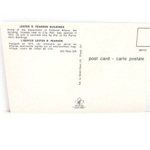 Vintage Ottawa Canada Postcard Lester B. Pearson Buildings - Etsy