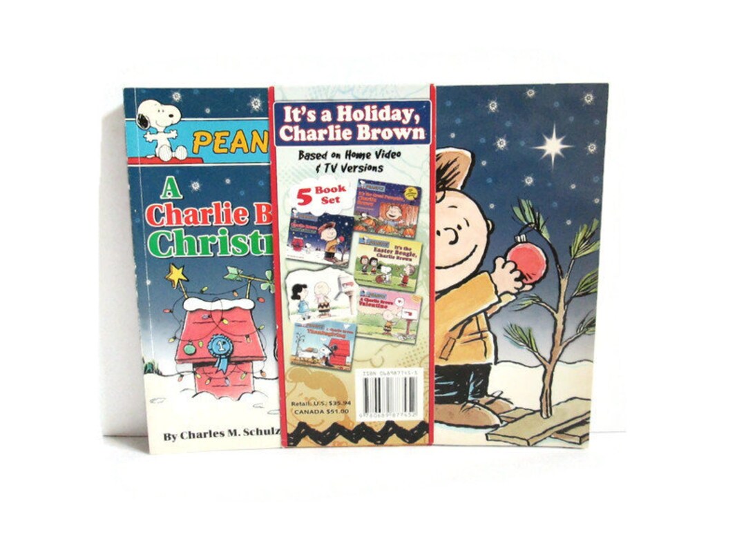 5 Charles Schultz Peanuts Books, It's a Holiday Charlie Brown ...