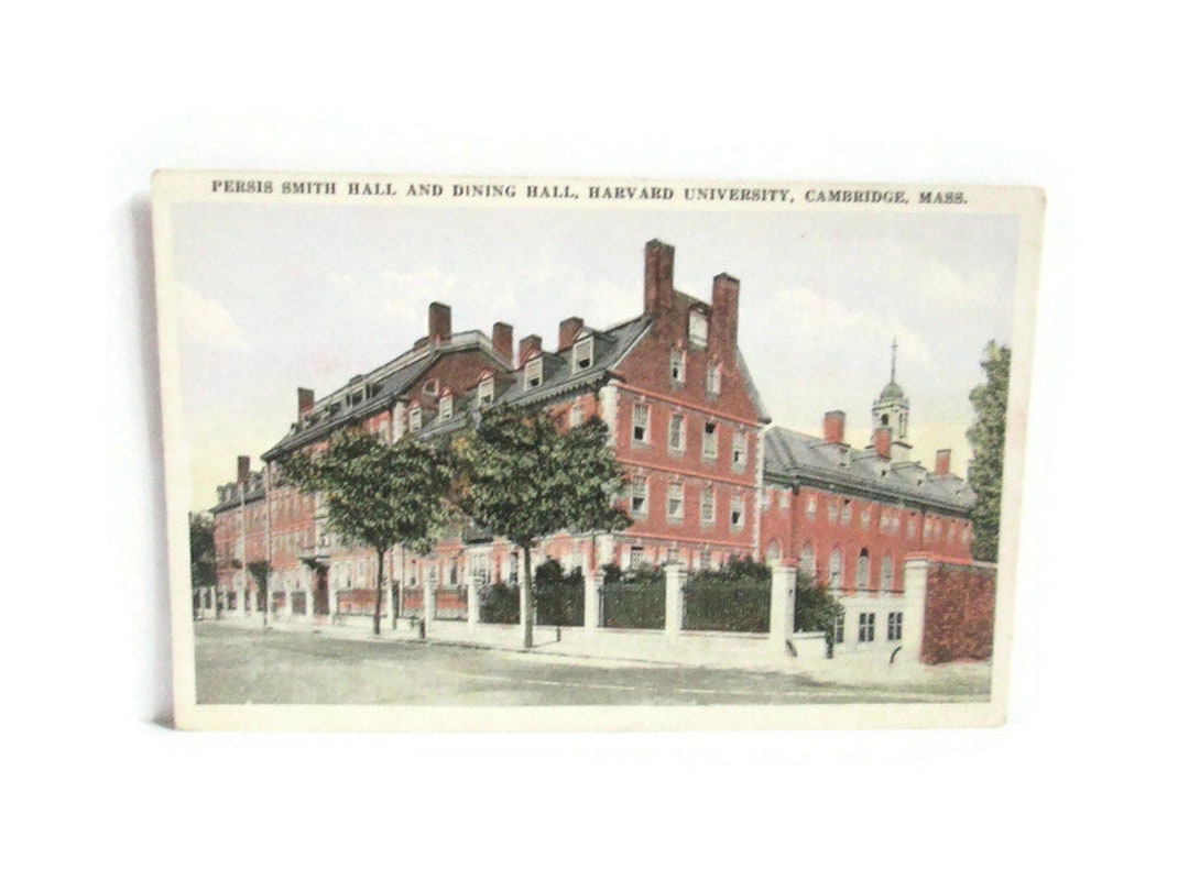 Vintage Postcard Press Smith Hall and Dining Hall Harvard University ...