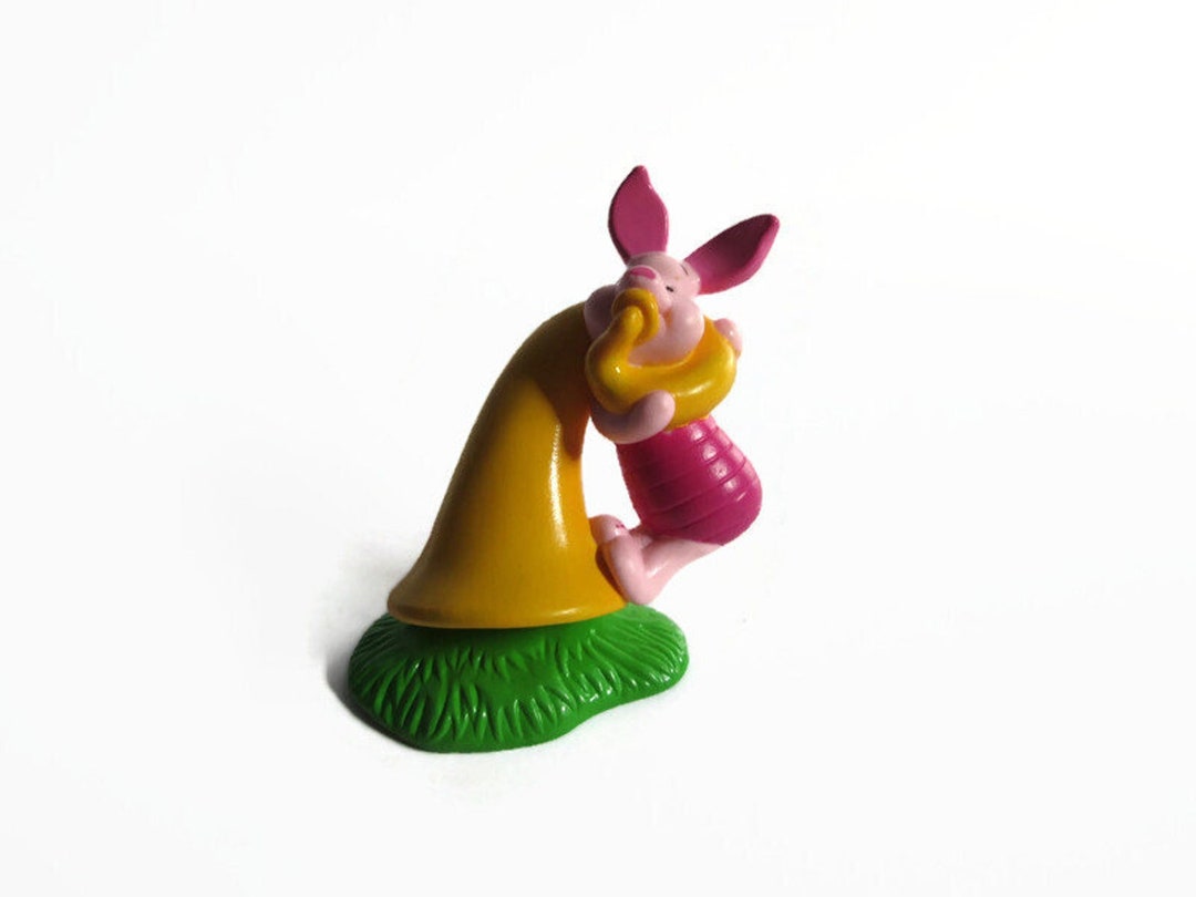 Vintage PIGLET Miniature Figure Playing a Big Horn in the Winnie the ...