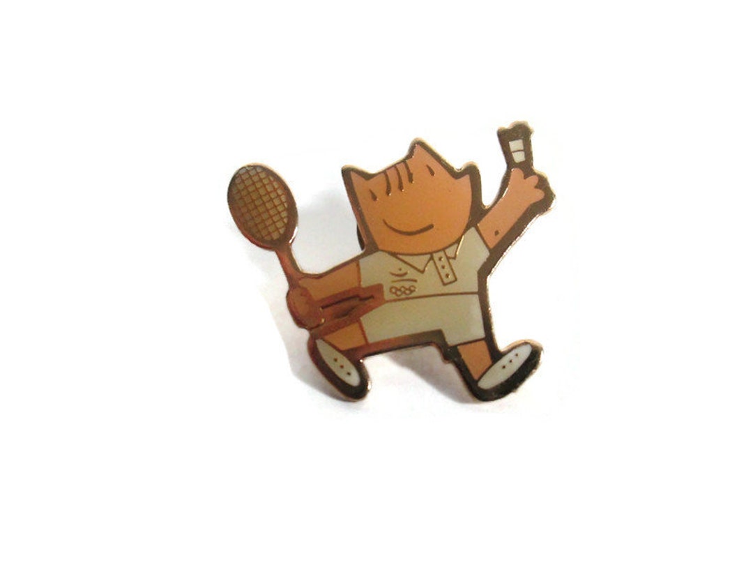 Vintage Badminton Olympic Pin, 1992 Barcelona Spain Summer Games ...