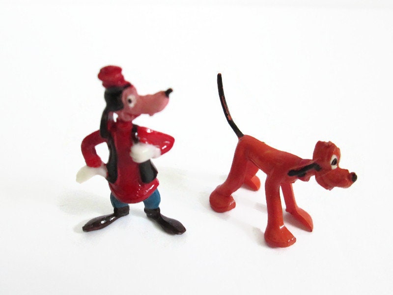 Toys & Games Toys Miniature Toys Mini Cake Toppers Two Goofy Disneykins ...