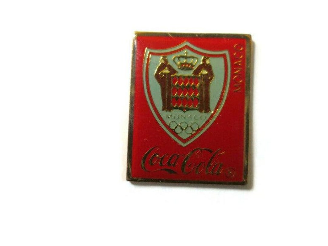 RARE Country of Monaco Coca Cola Olympic Pin 1988 Calgary Canada - Etsy