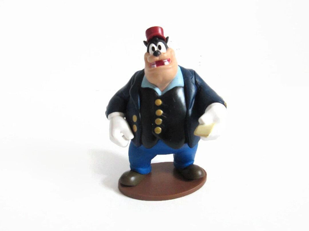 Vintage Pete the Bulldog Miniature Figure Train Conductor Walt Disney ...