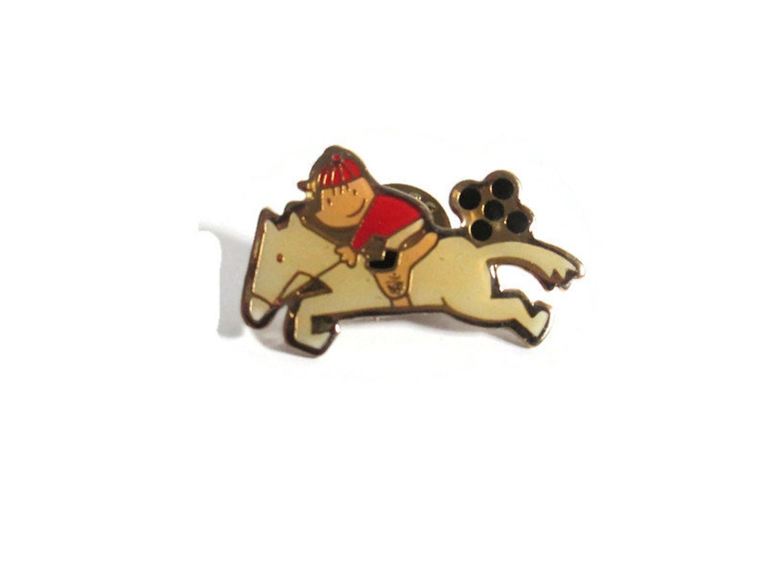 Vintage Modern Pentathlon Olympic Pin, 1992 Barcelona Spain Summer ...
