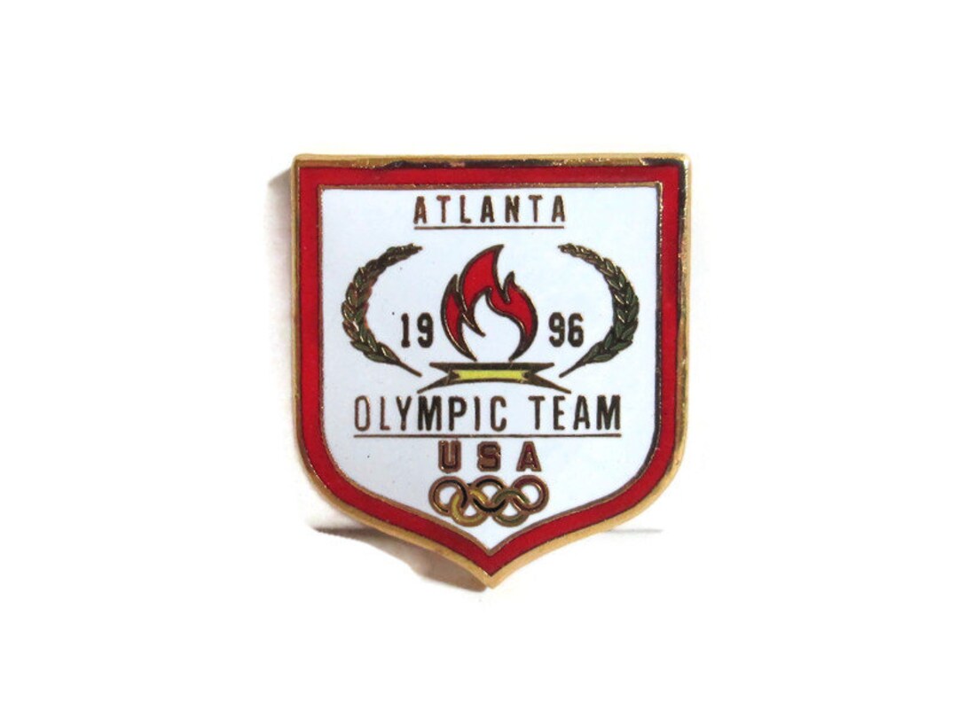 Vintage USA Olympic Team Shield Paperweight Atlanta 1996 Summer ...