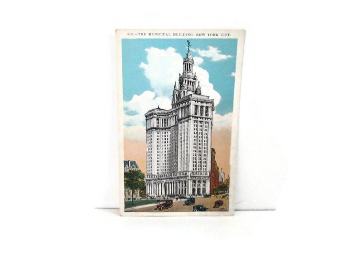 Antique New York City Postcard the Municipal Building - Etsy
