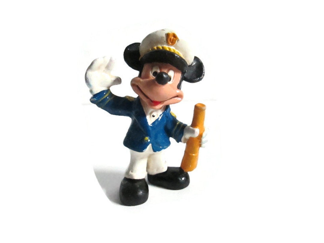 Mickey Mouse a Ship Captain With a Spyglass Disney Bullyland Made in ...