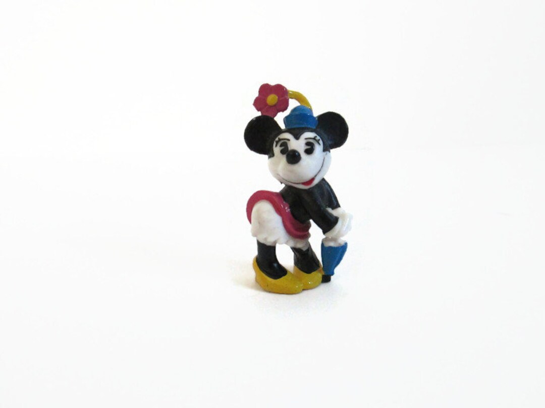 Vintage Minnie Mouse Miniature Figure 1986 Bully Toy - Etsy
