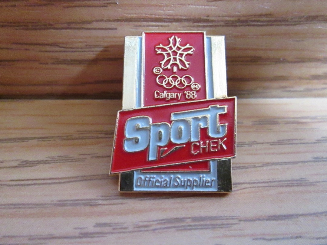 Sport Chek Vintage Olympic Pin, 1988 Winter Games, Alberta Canada ...