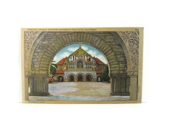 Vintage Postcard Stanford University Palo Alto California - Etsy