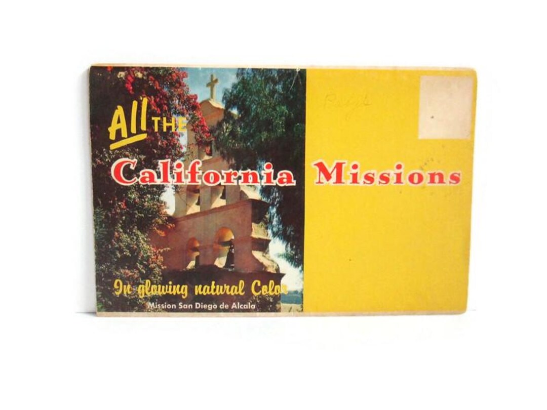 Souvenir Folder of All the California Missions in Glowing Natural Color ...