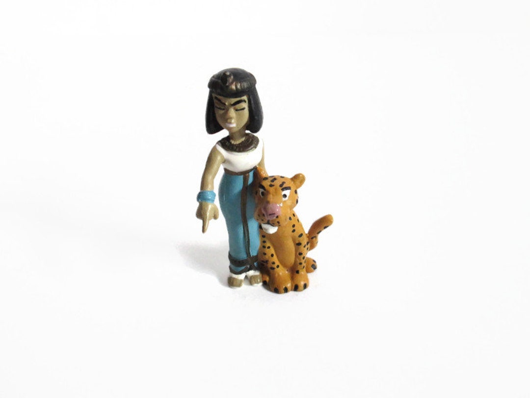Cleopatra With Big Cat / Leopard Tivali, Asterix and Obelix Character ...