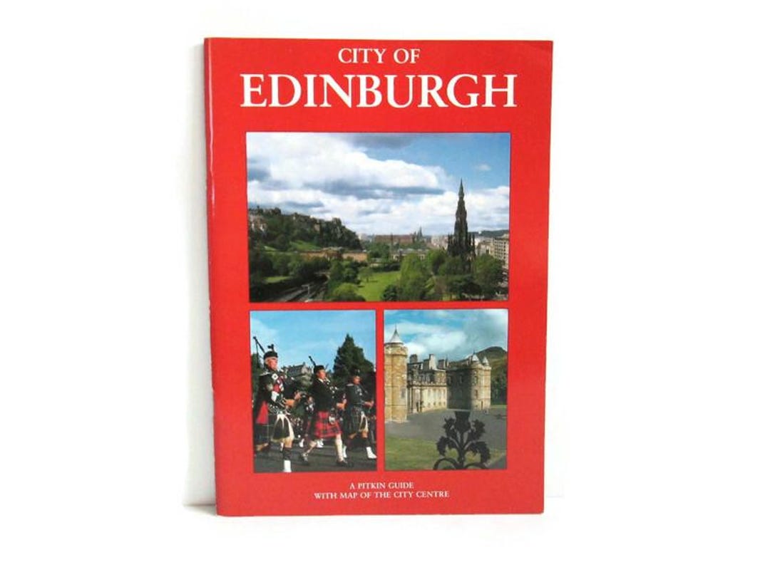 City of Edinburgh Pitkin Guide Map of City Centre Scotland Guidebook - Etsy