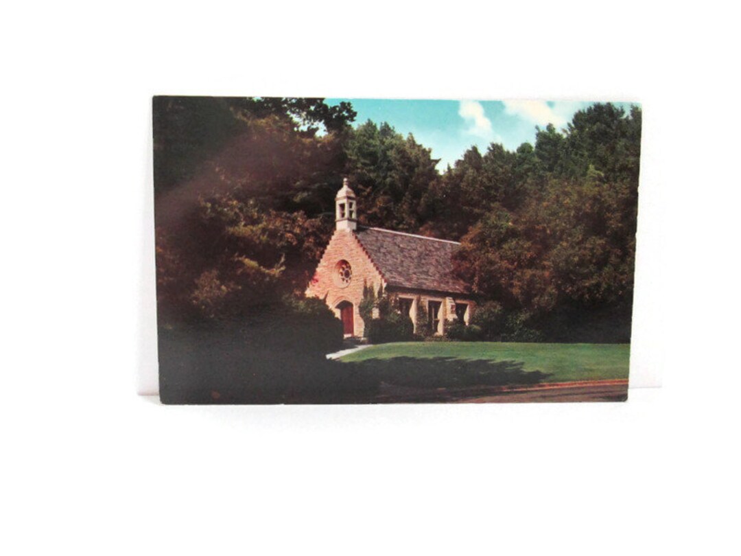 Vintage California Postcard Wee Kirk O' Heather Church Forest Lawn ...