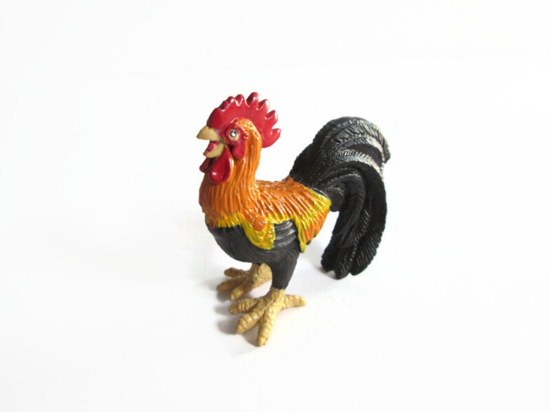 Rooster Miniature Figure 1997 Safari Ltd. Miami FL - Etsy