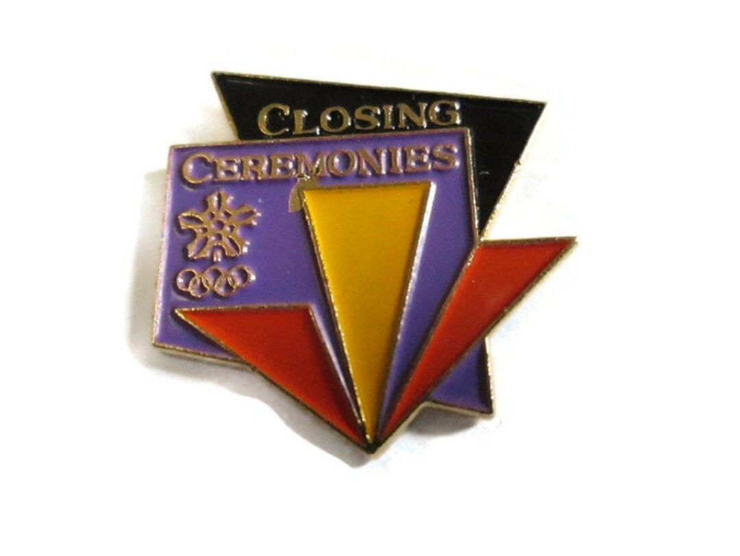 1988 Closing Ceremonies Olympic Pin, 88 Winter Games, Calgary Alberta ...