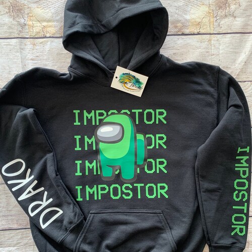 Custom Among Us Hoodie Video Game Lover Gamer Sweater | Etsy