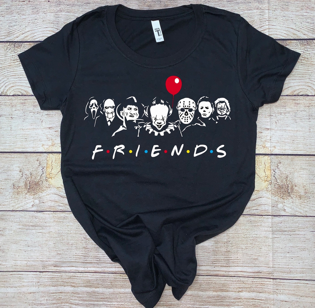 Horror Halloween Killers Shirt, Friends Spooky Freddy Jason Scream ...